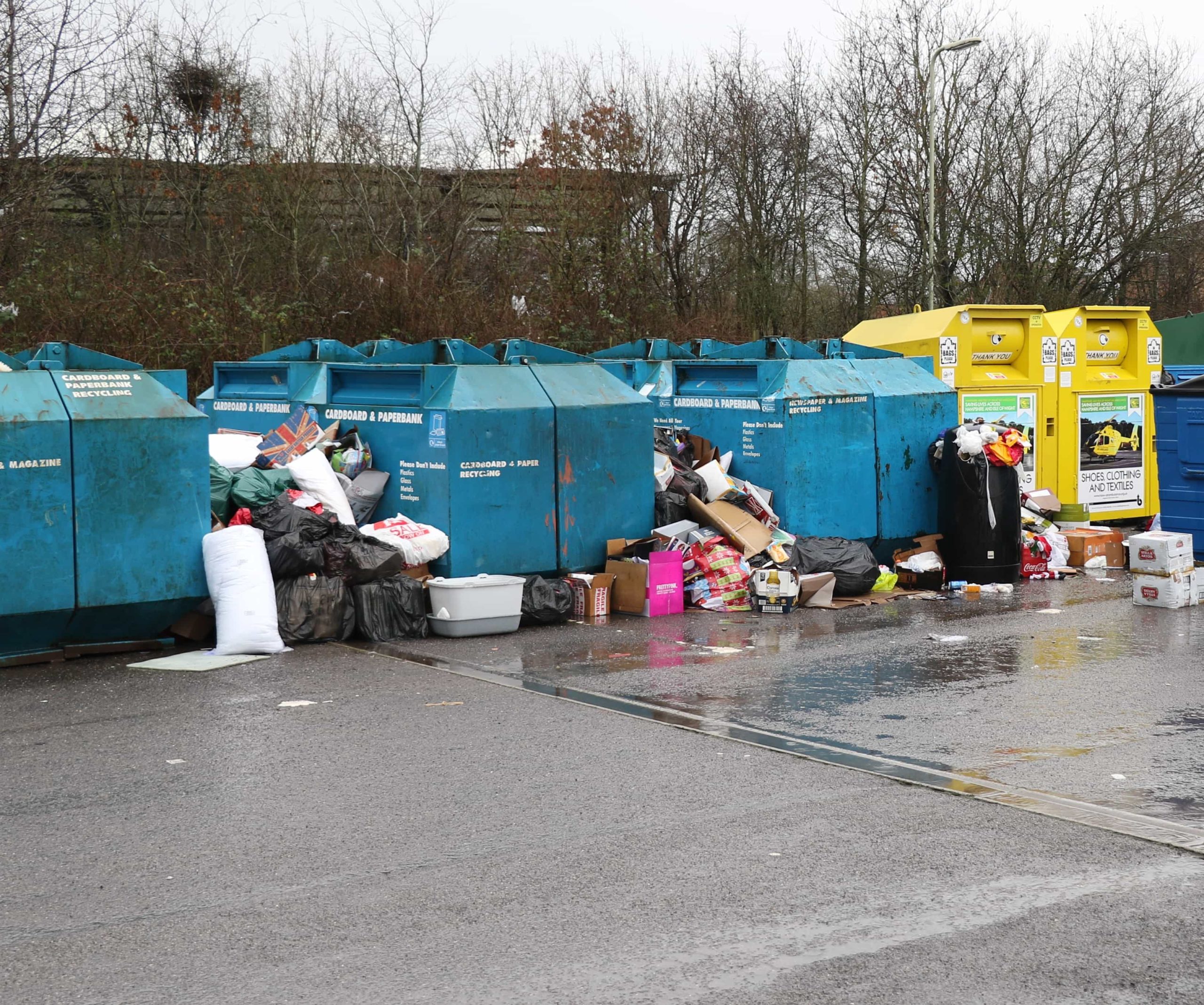 Christmas waste glut puts focus on bring bank sites