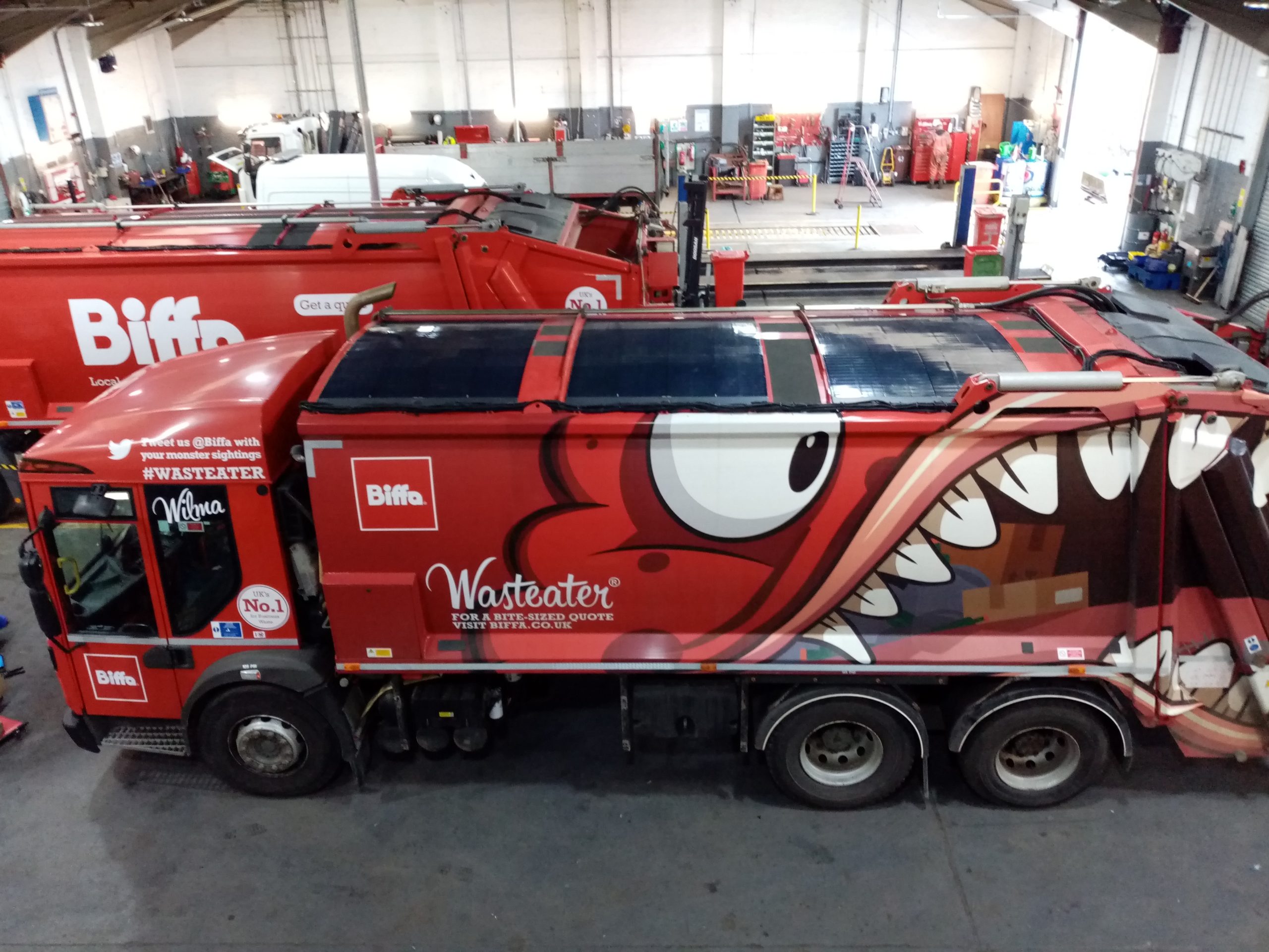 Biffa trials solar panels on collection vehicles - letsrecycle.com