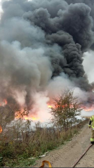 ‘Large scale’ fire at JFC Plastics site