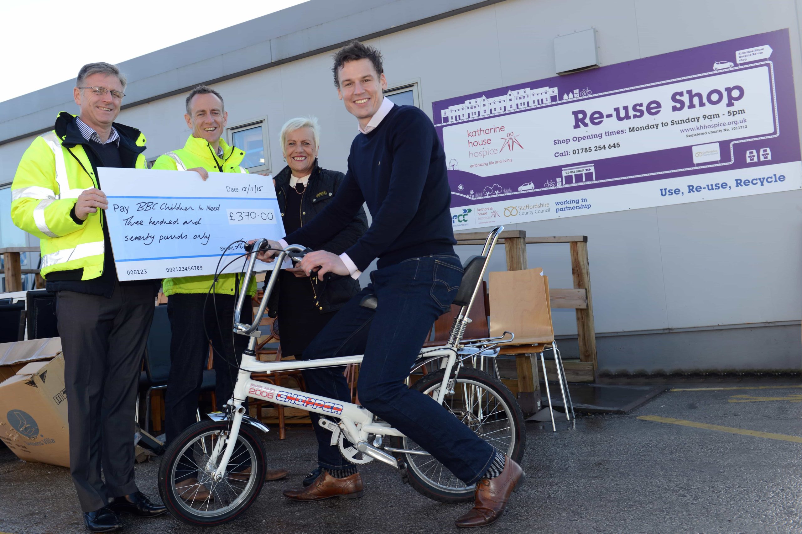 Salvaged bike raises funds for Children in Need - letsrecycle.com