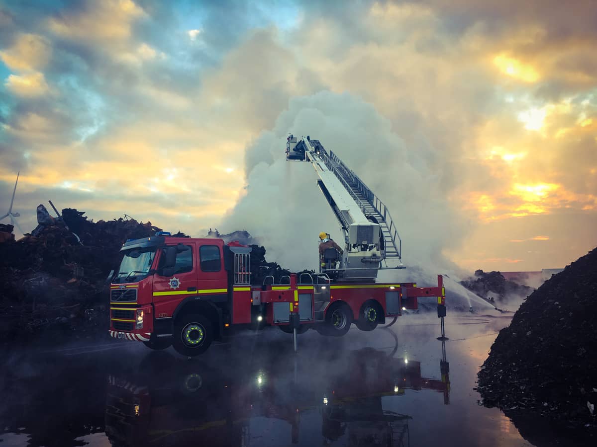 Fire at EMR Seaforth dock site ‘much reduced’ - letsrecycle.com