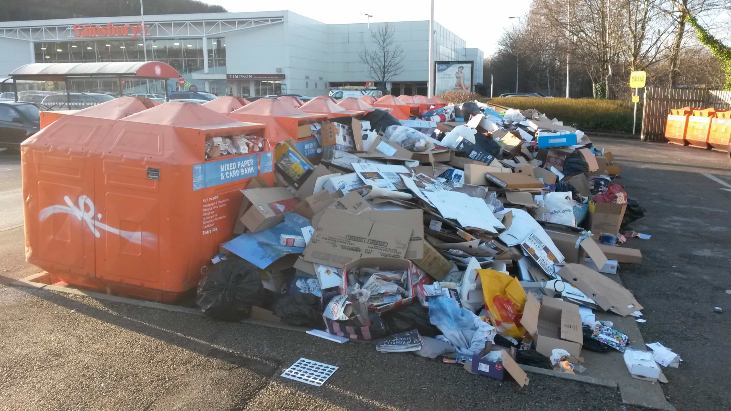 Christmas waste glut puts focus on bring bank sites