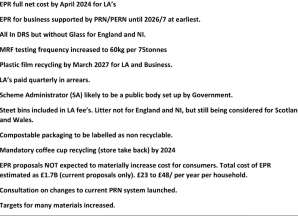 Experts highlight key points in EPR response - letsrecycle.com