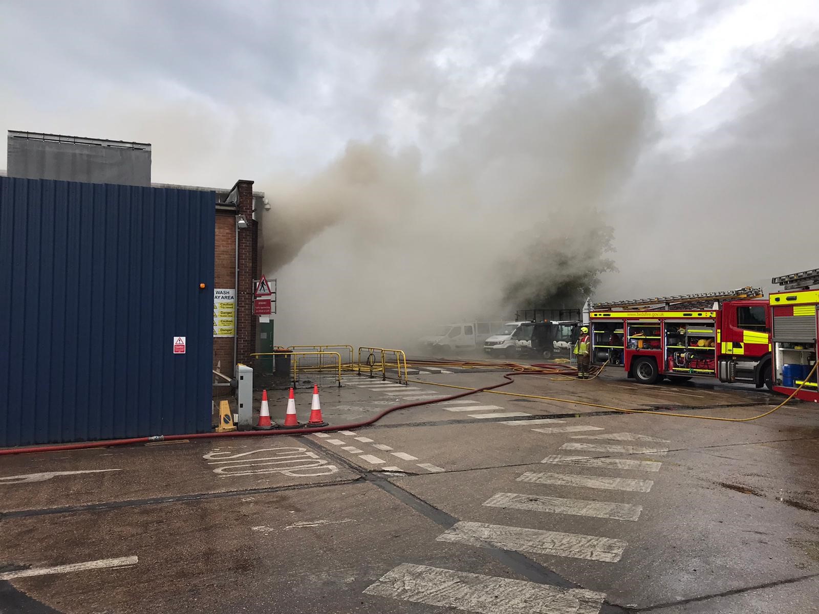 Luton halts glass collections after depot fire - letsrecycle.com
