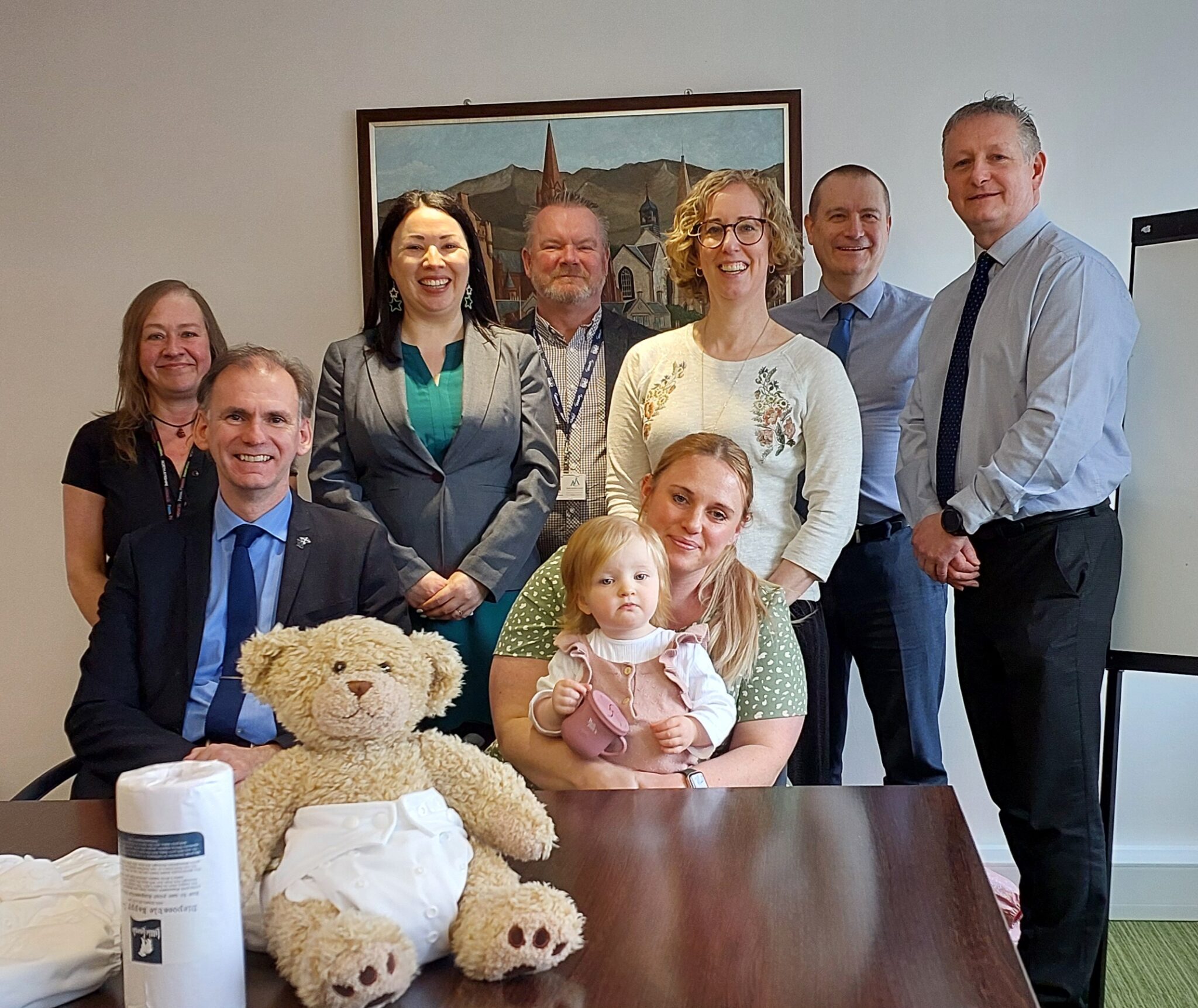 MSP's learn about reusable nappy scheme in North Ayrshire - letsrecycle.com