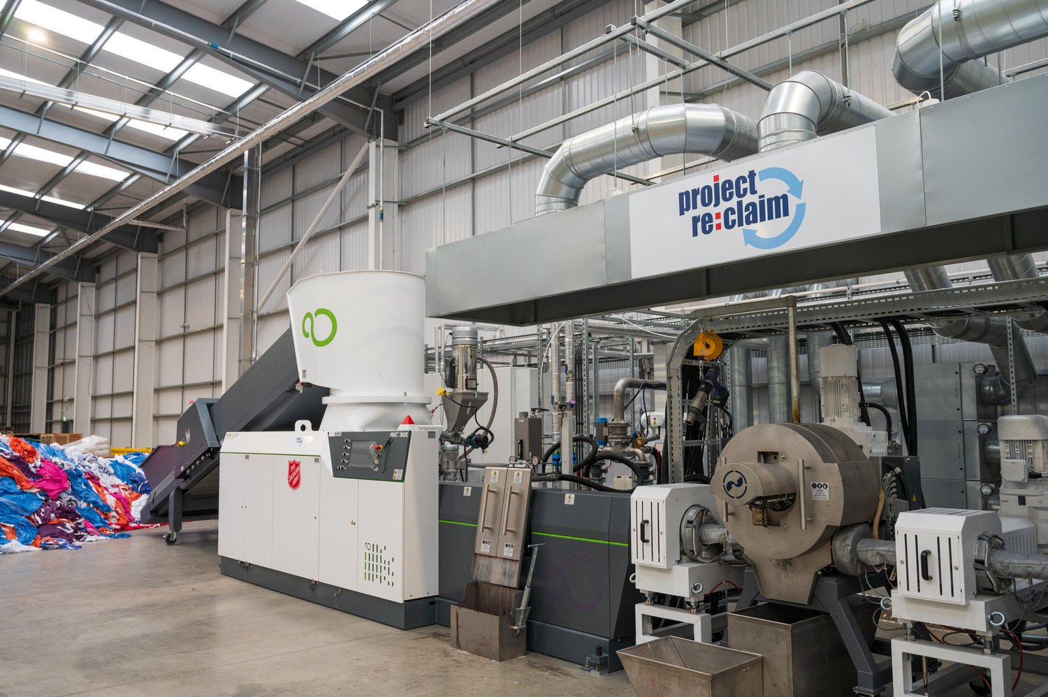 Polyester recycling plant opens as part of Project Re:claim ...