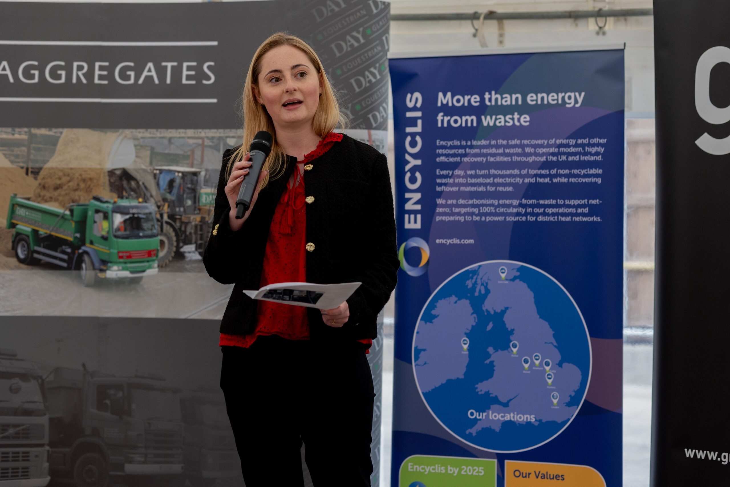 Wellingborough MP opens Encyclis aggregrate facility - letsrecycle.com